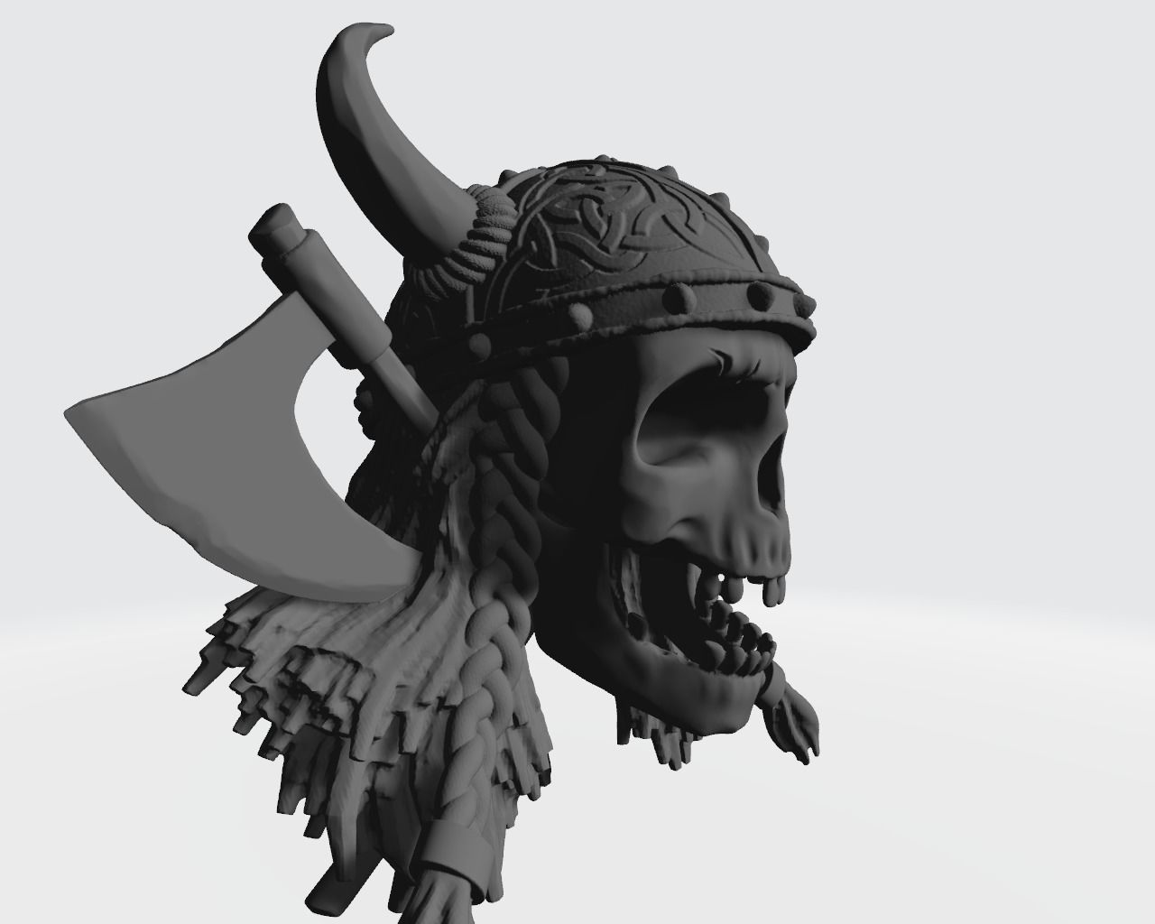 Viking skeleton 3D model 3D printable | CGTrader