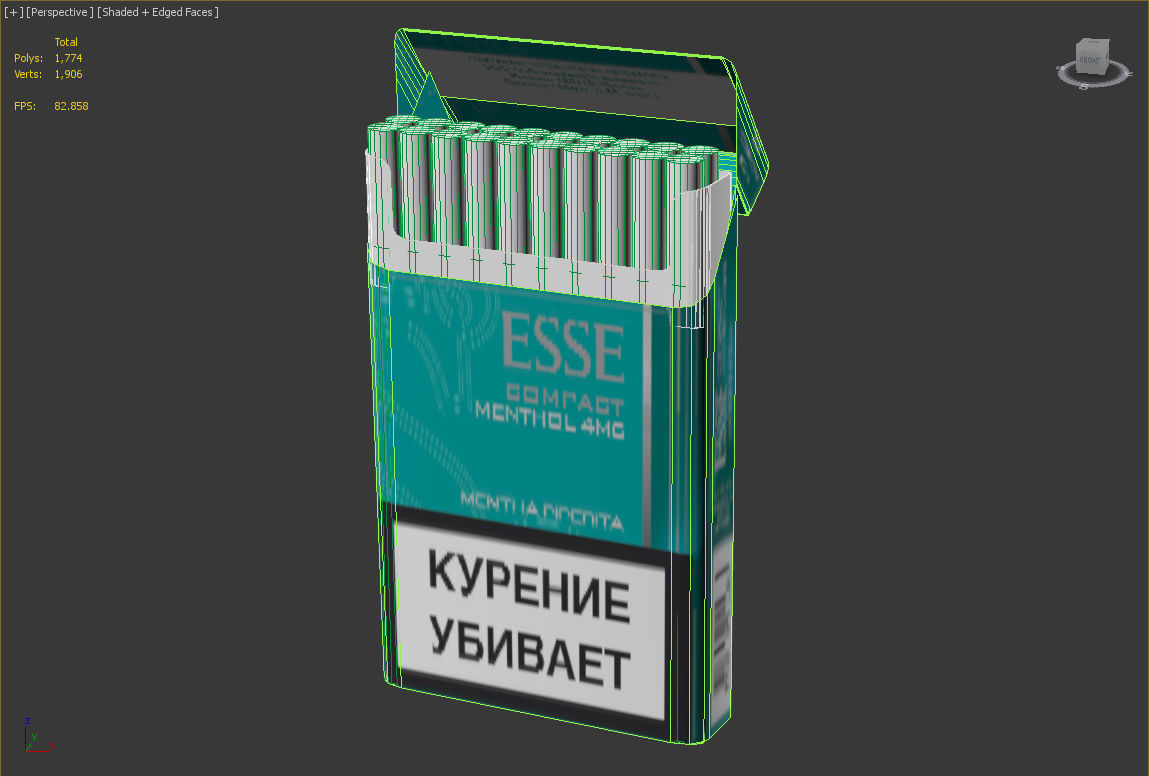 3D model Cigarettes Pack Esse Menthol VR / AR / low-poly | CGTrader