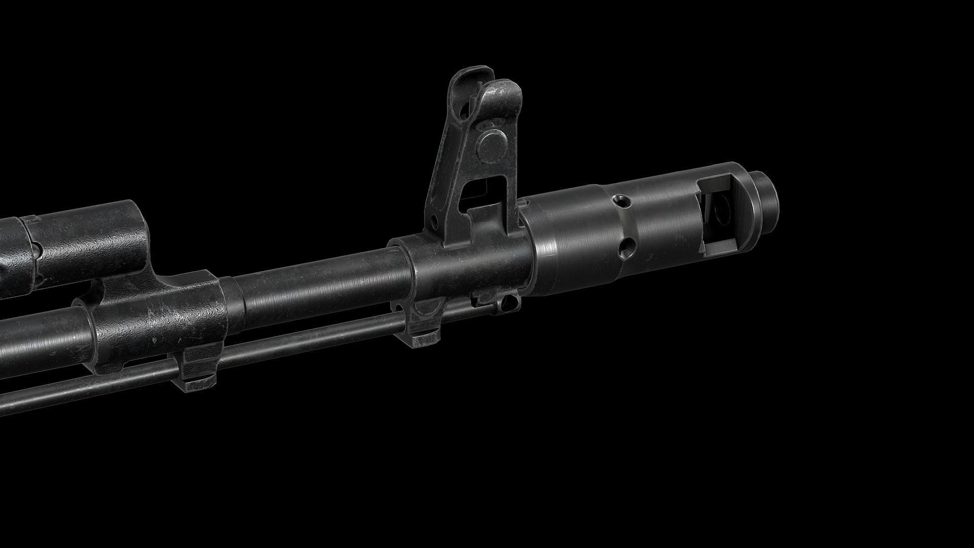 3D model AK - Muzzle - AK74 Muzzle Std VR / AR / low-poly | CGTrader