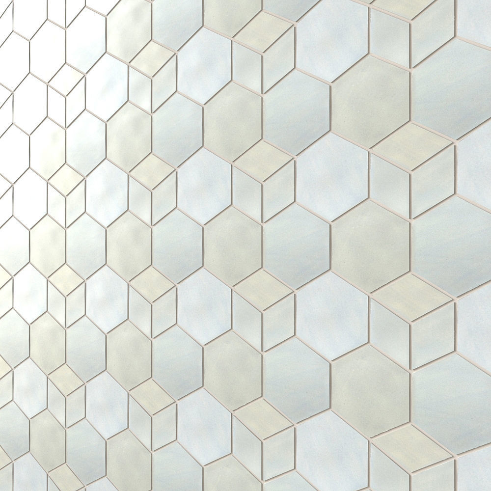 Hexagon Diamond Pattern 5 types 3D model | CGTrader