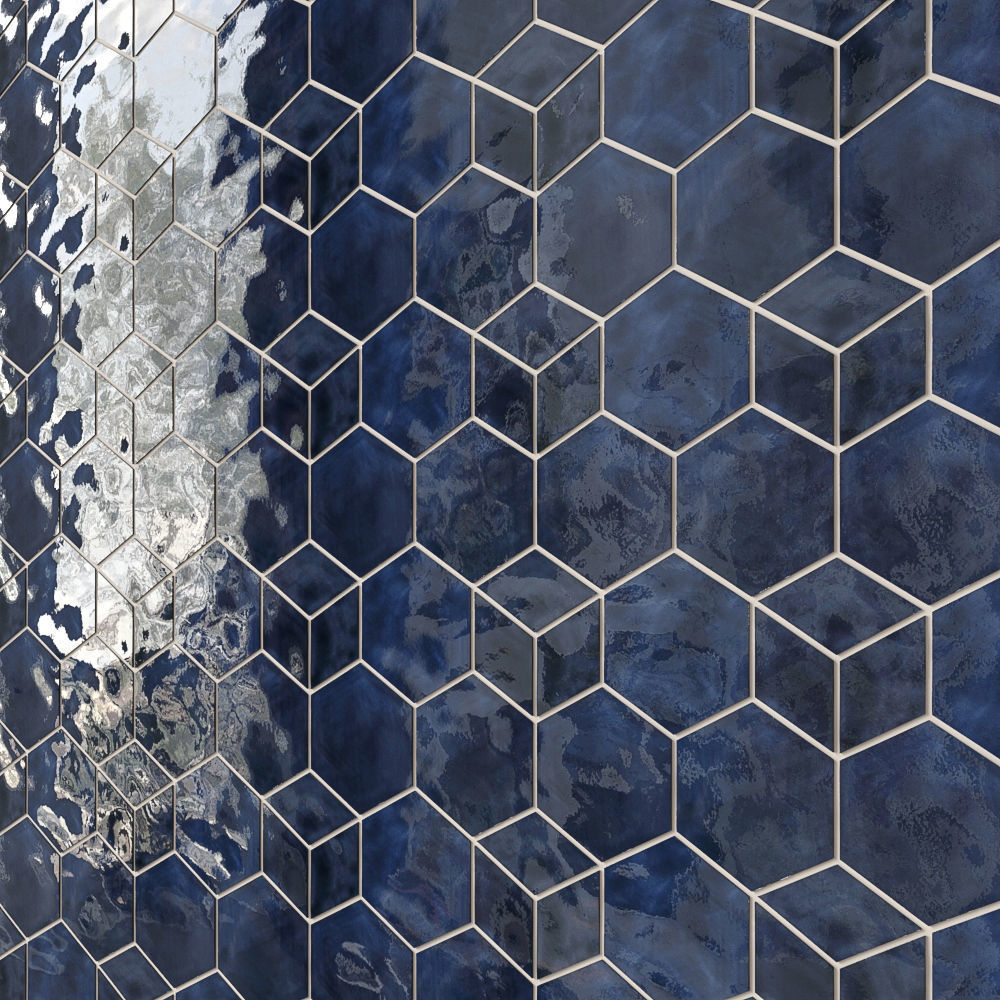 Hexagon Diamond Pattern 5 types 3D model | CGTrader