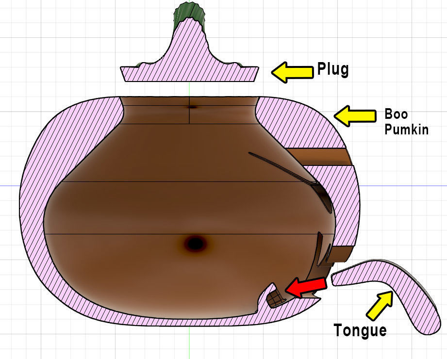 Boo and Bowser Pumpkins 3D model 3D printable | CGTrader