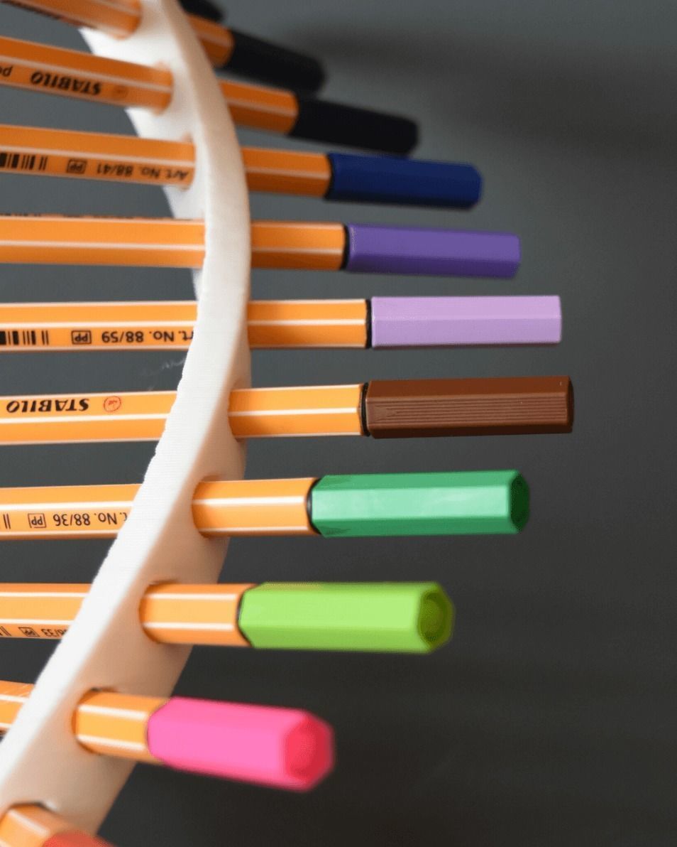 DNA Pen Holder by TIXEN 3D model 3D printable | CGTrader