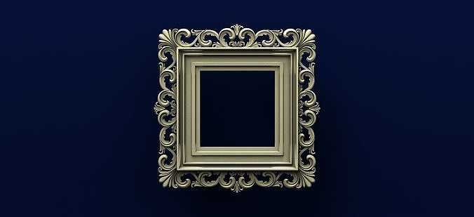 mirror in classic style 3D model 3D printable | CGTrader