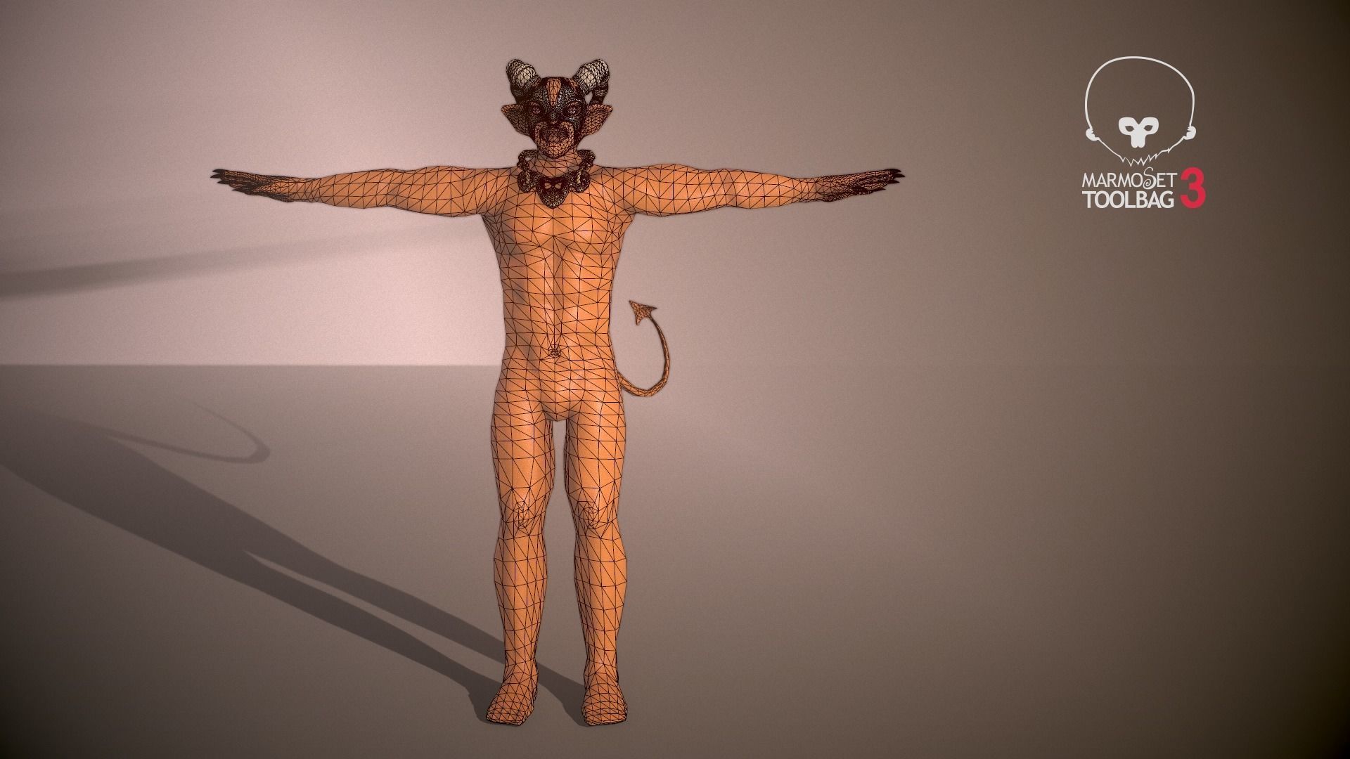 3D model Devil Monster low polygon VR / AR / low-poly | CGTrader
