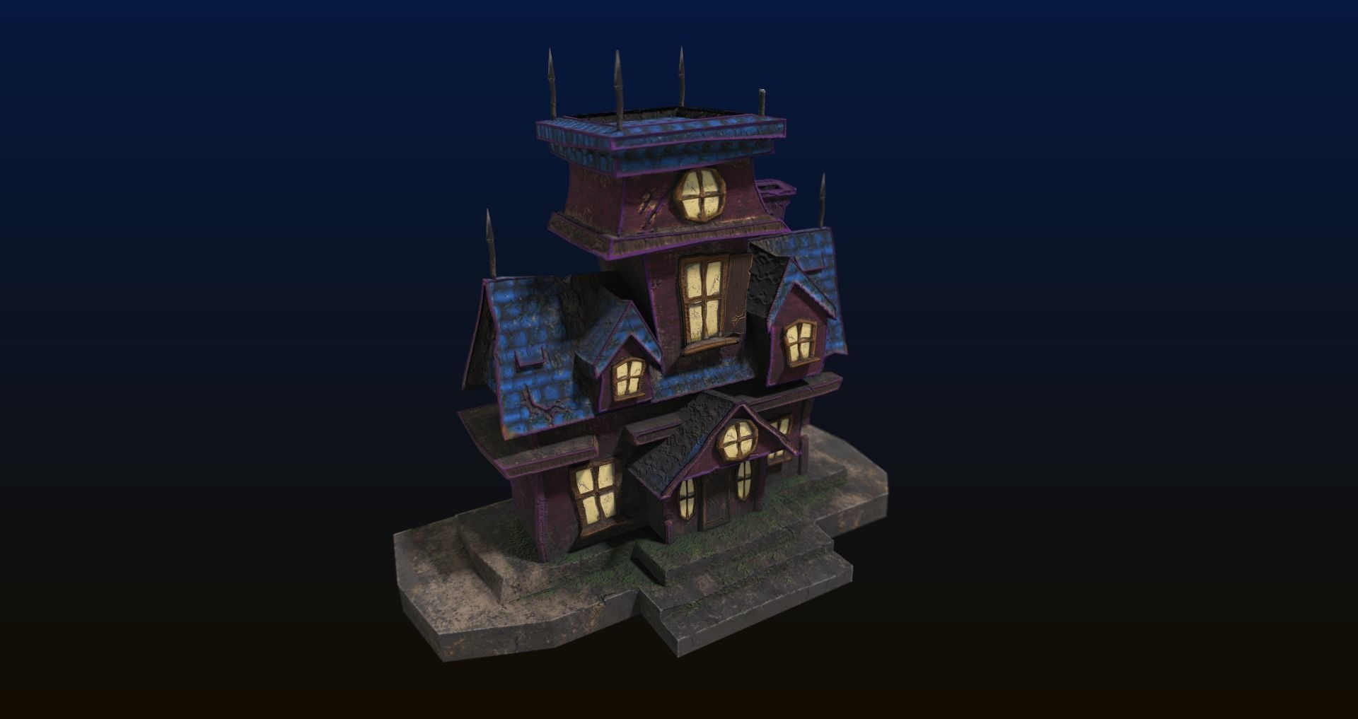 3D model Cartoon spooky low poly 3D models VR / AR / low-poly | CGTrader