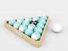 Wood Pool Triangle and Ball Set 3D model | CGTrader