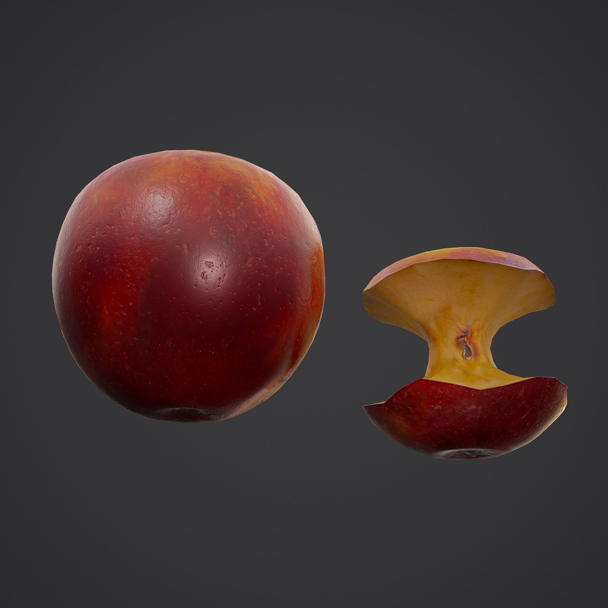 3D Model Collection Apple and Apple Core VR / AR / low-poly | CGTrader