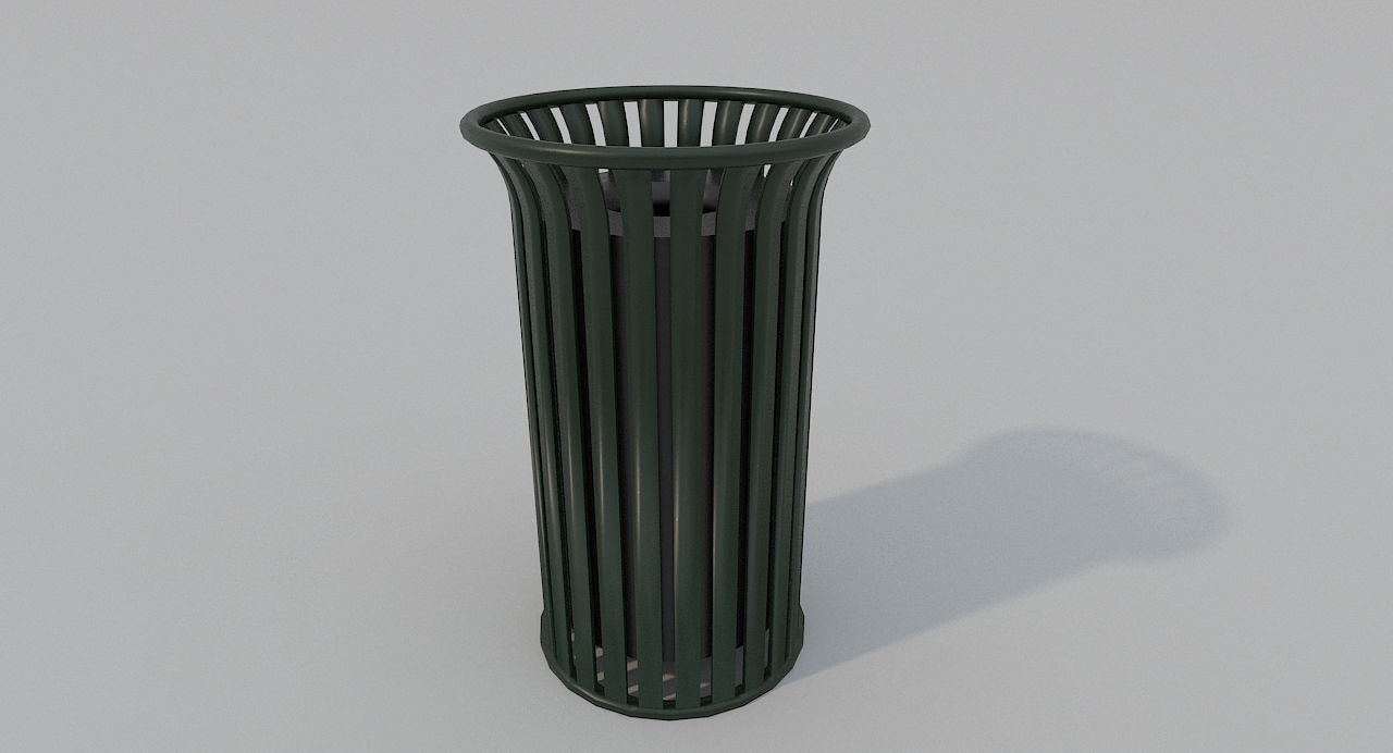3D model Low Poly PBR Trash Can VR / AR / low-poly | CGTrader