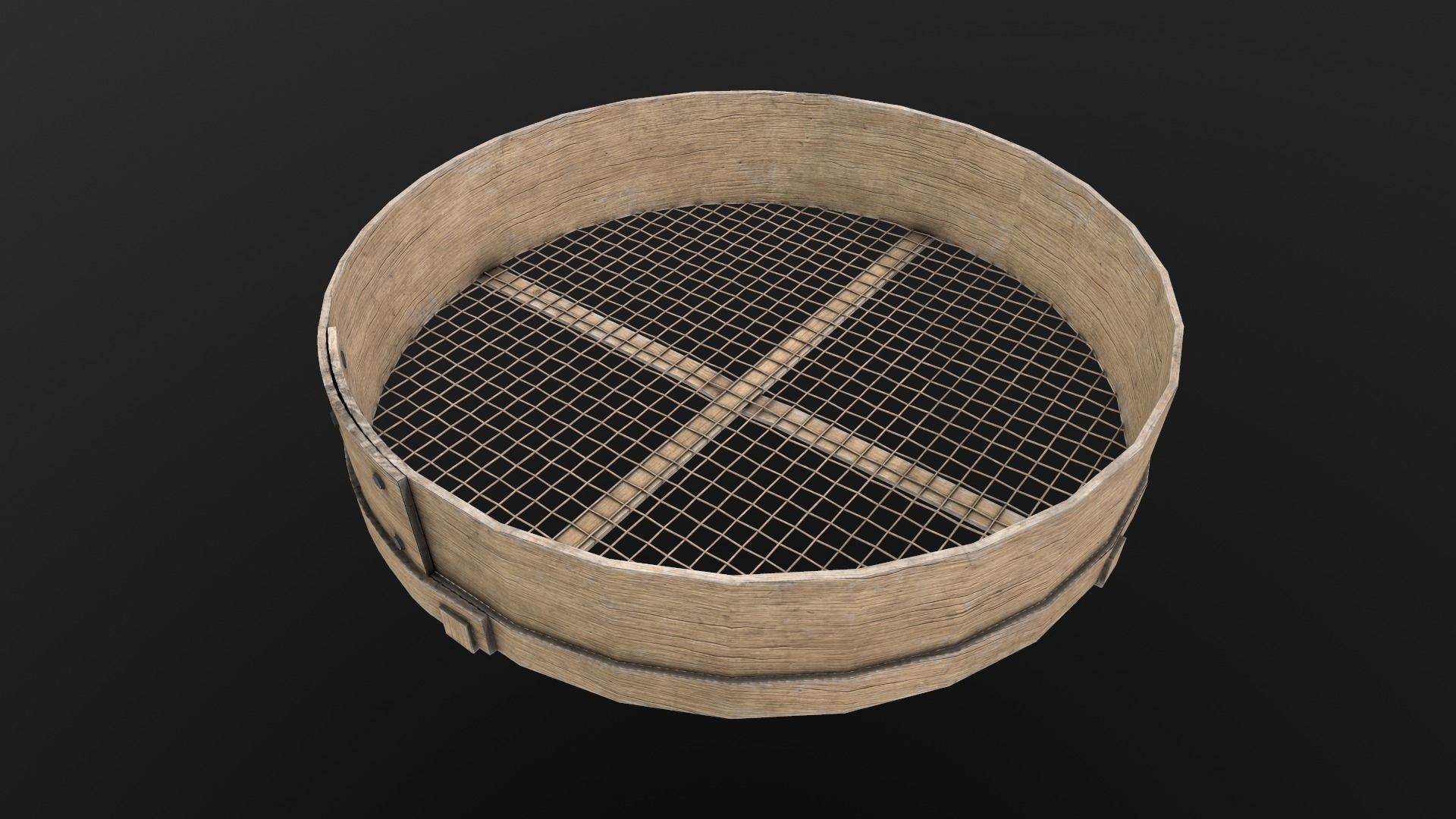 3D model Wooden Sieve PBR VR / AR / low-poly | CGTrader