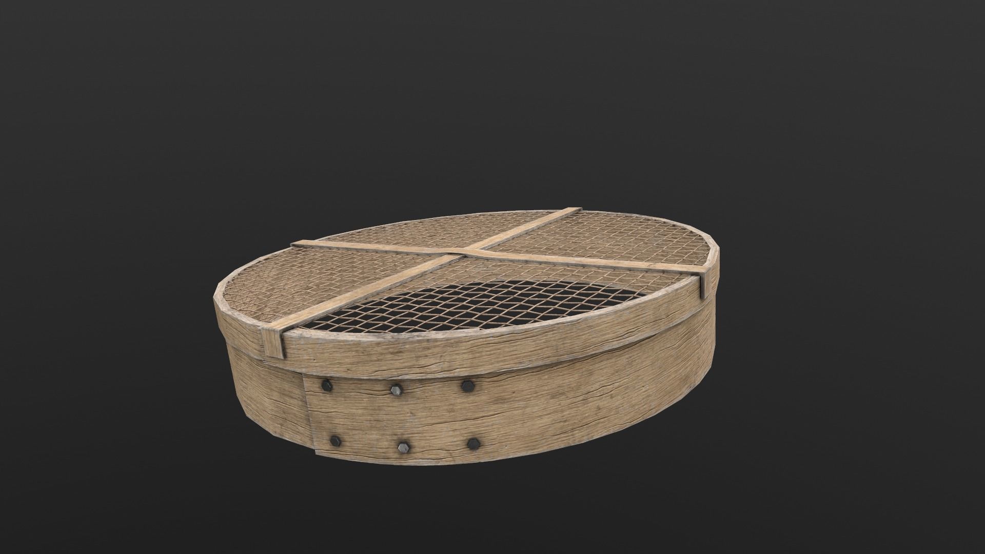 3D model Wooden Sieve PBR VR / AR / low-poly | CGTrader