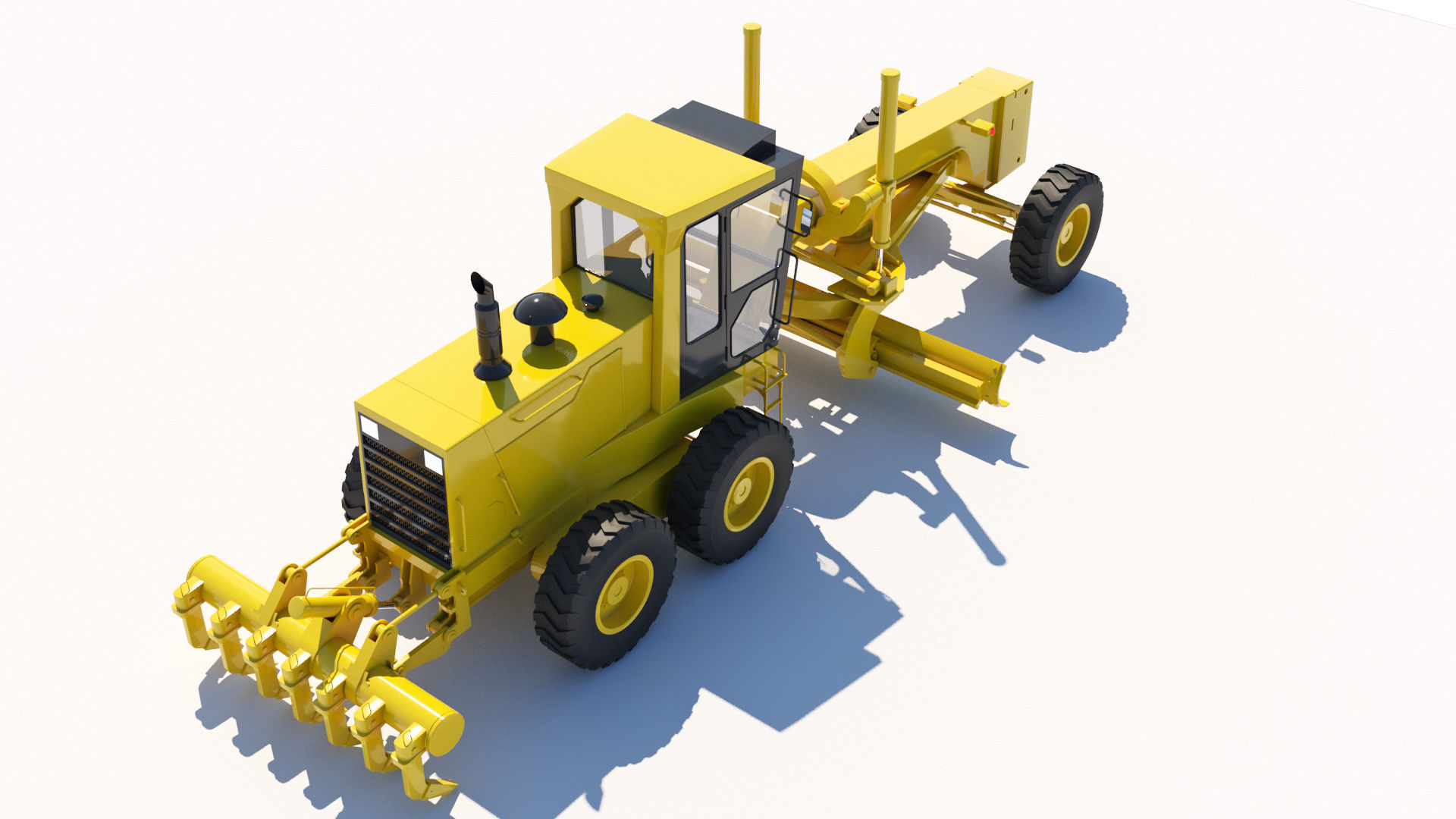 Motor Grader 3D model 3D model | CGTrader