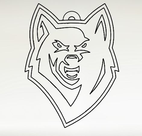 Cool Fox Keychain 3D model 3D printable | CGTrader