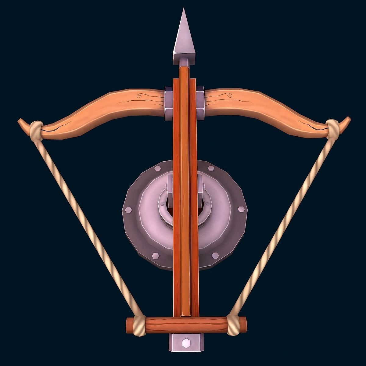 3D model Stylized ballista VR / AR / low-poly | CGTrader
