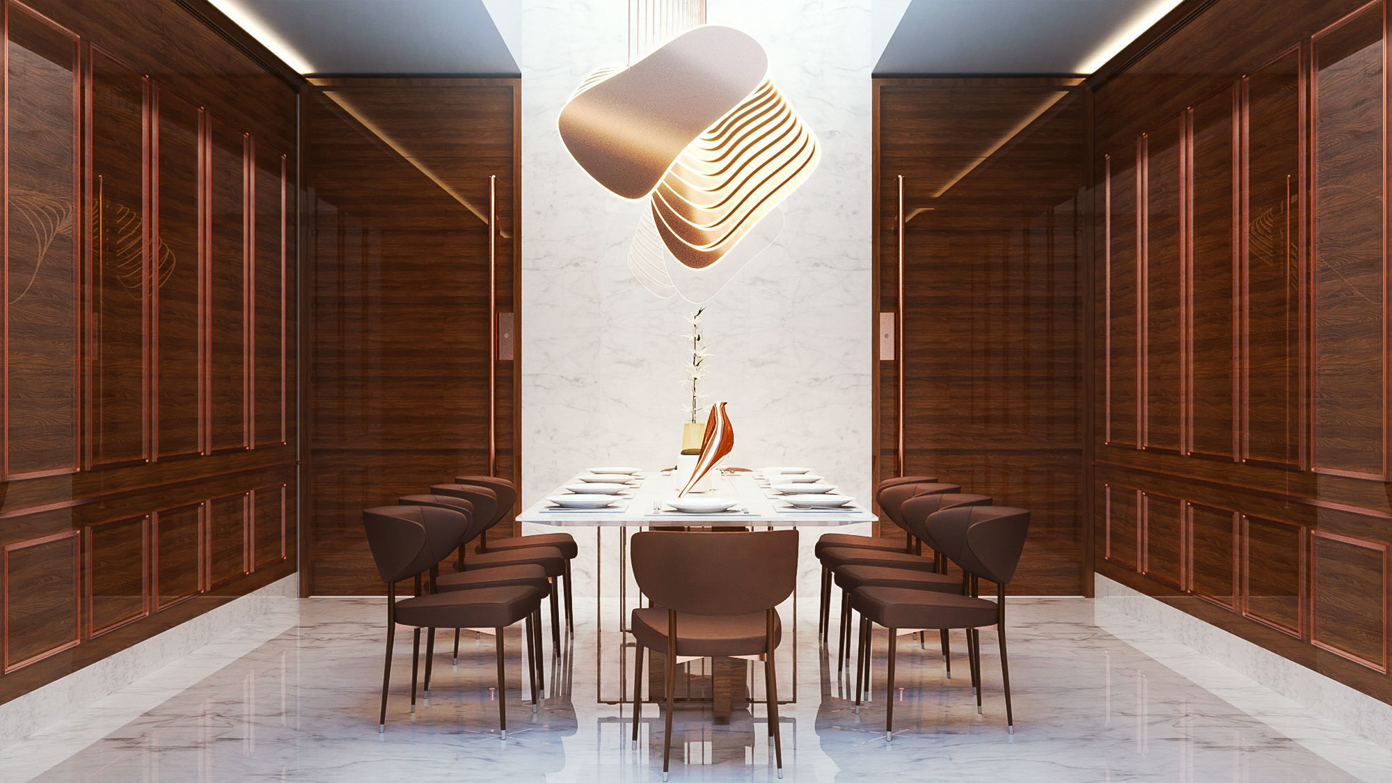 Modern Parametric Chandelier 3D model | CGTrader