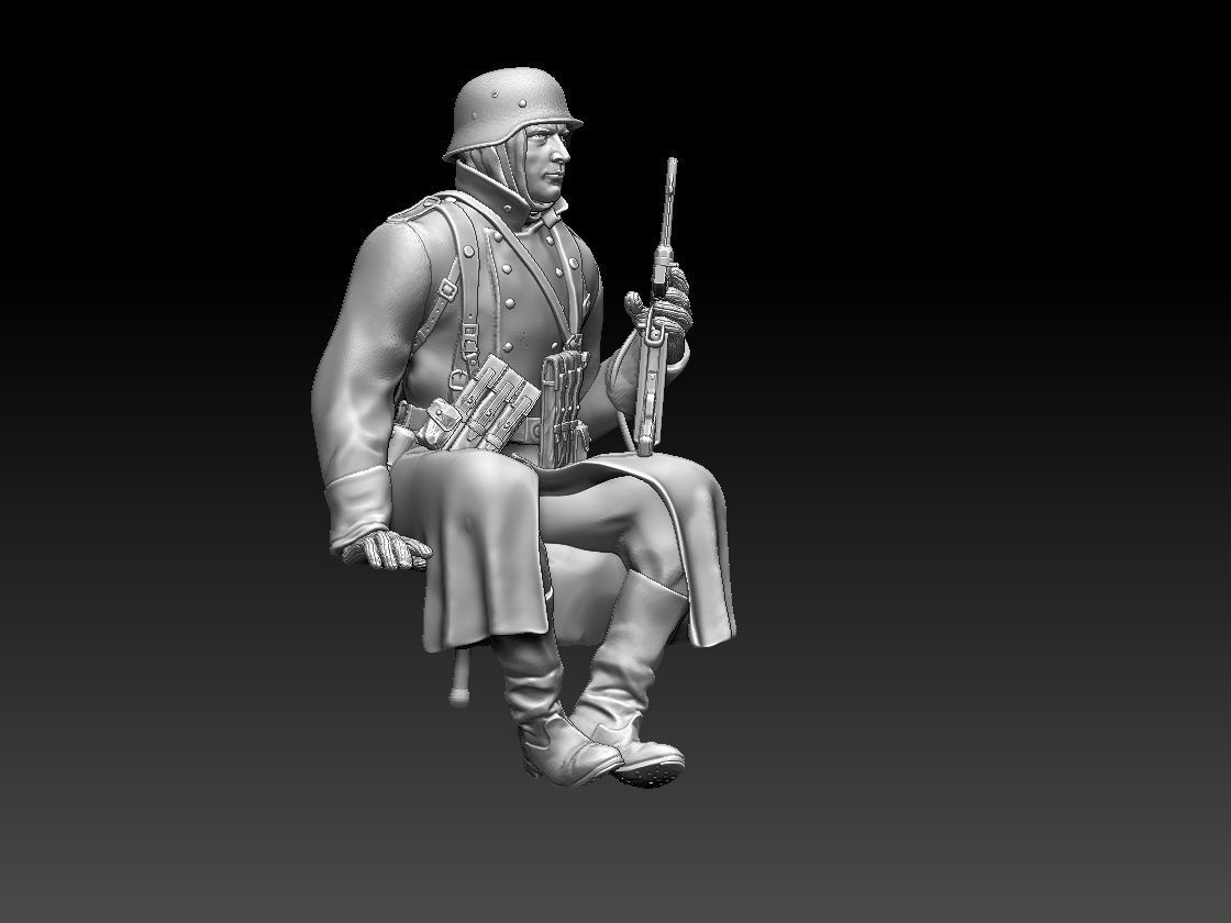 German soldier 3D model 3D printable | CGTrader