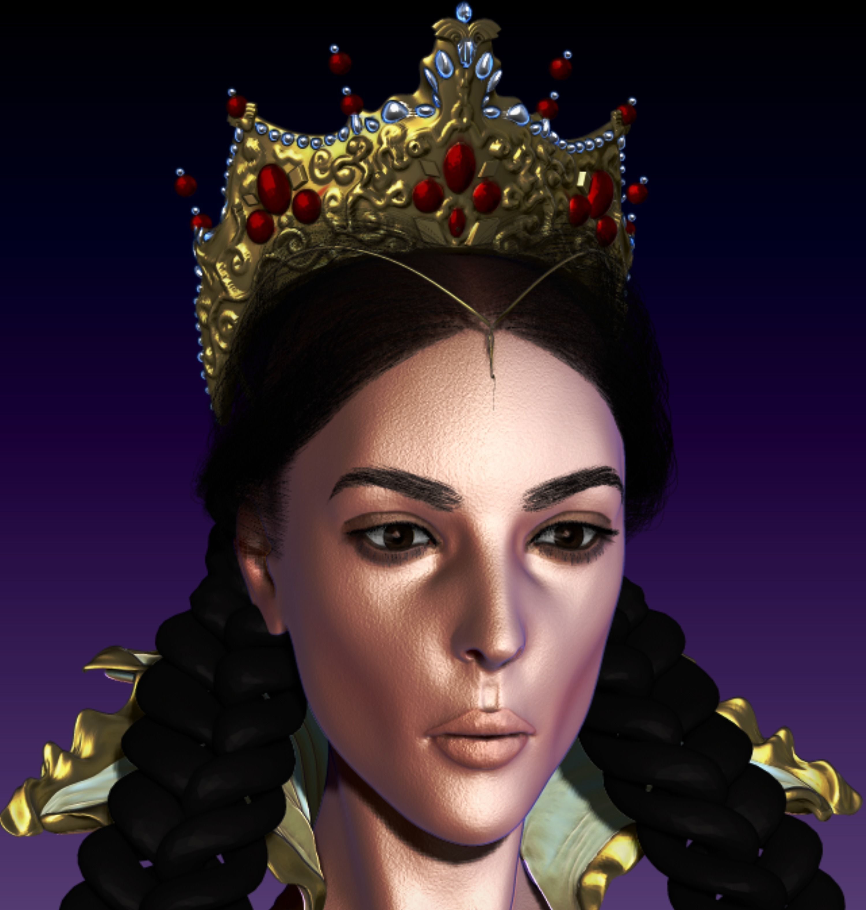 3D model Monica Bellucci VR / AR / low-poly | CGTrader