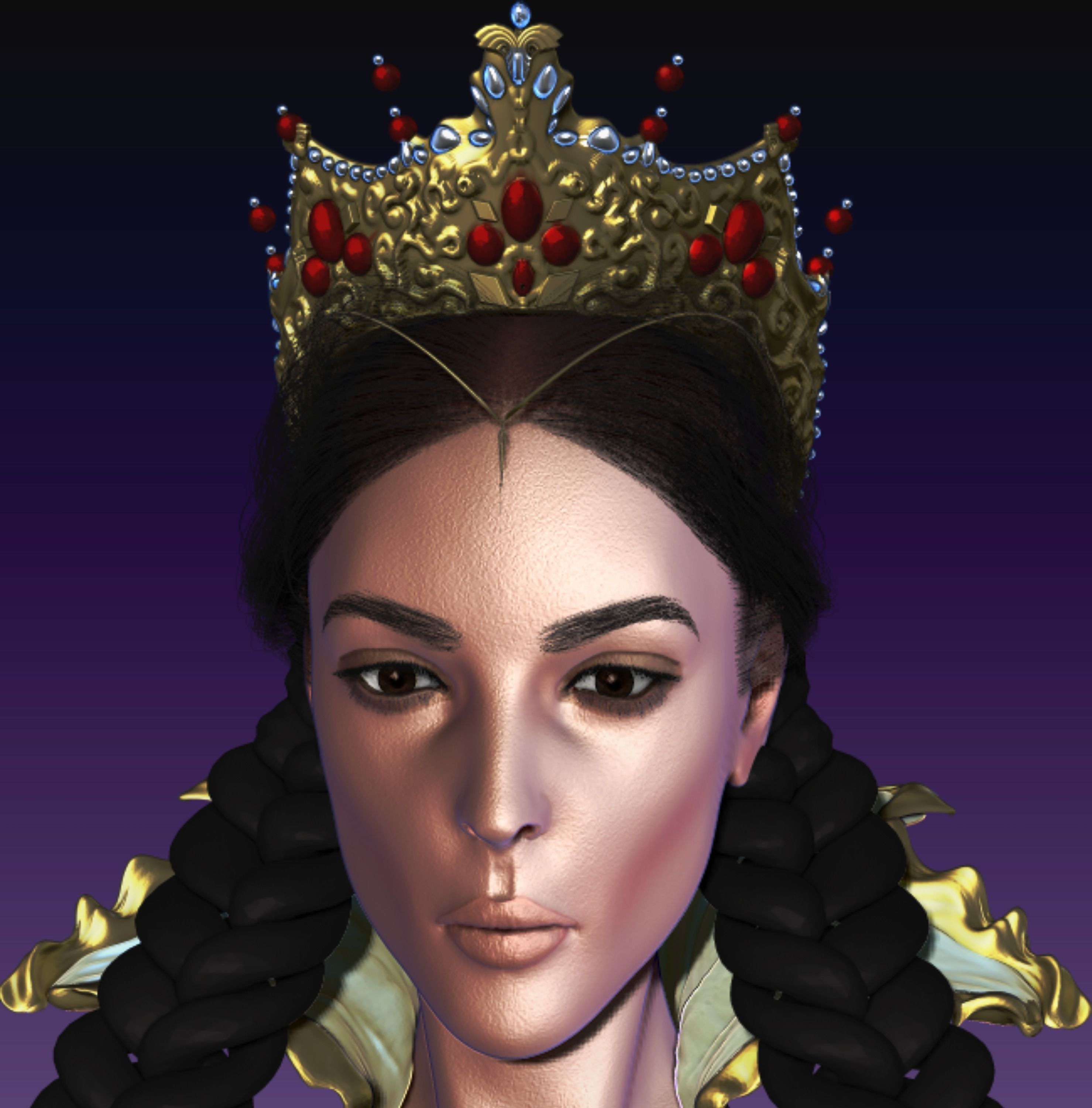 3D model Monica Bellucci VR / AR / low-poly | CGTrader