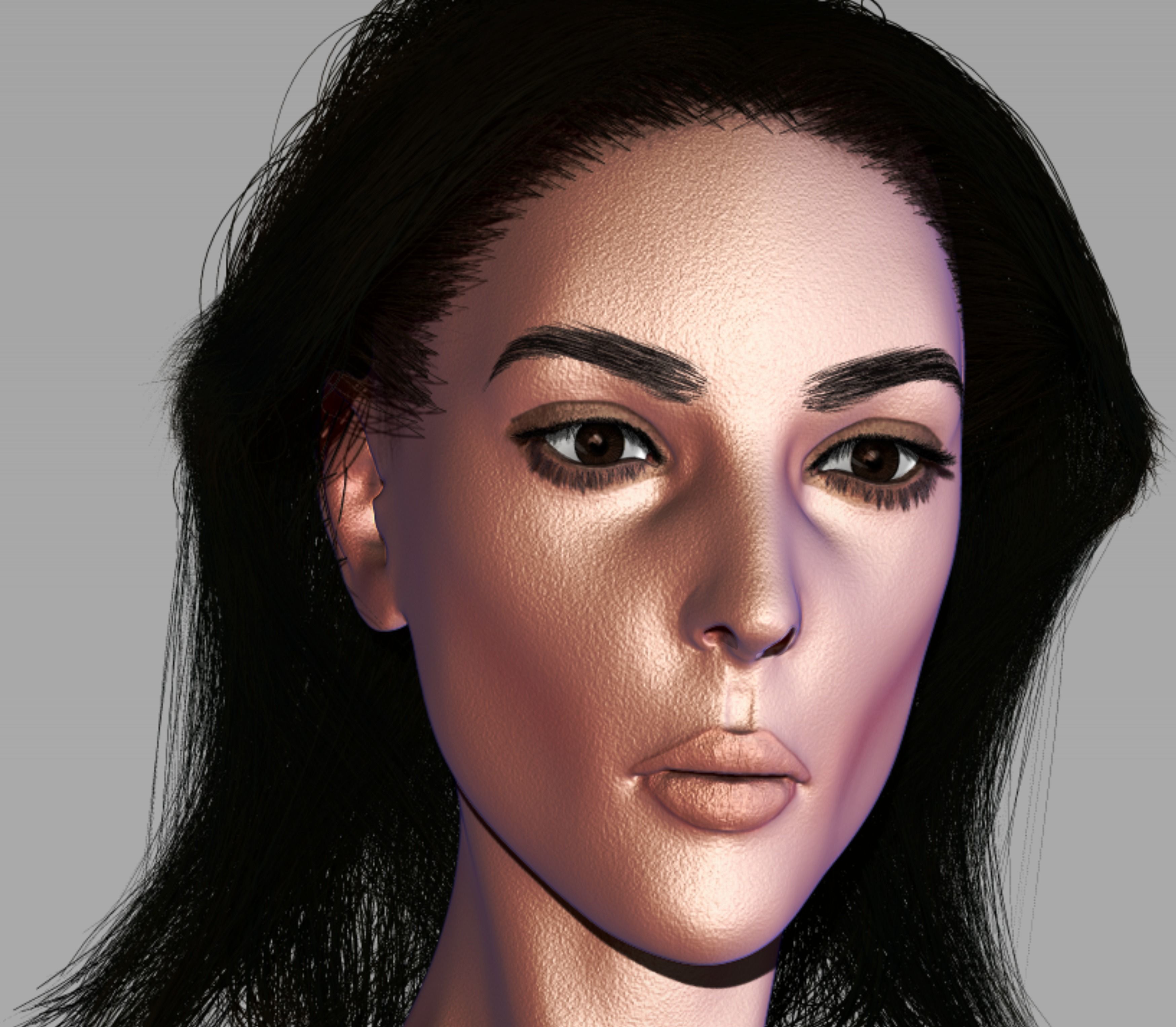 3D model Monica Bellucci VR / AR / low-poly | CGTrader