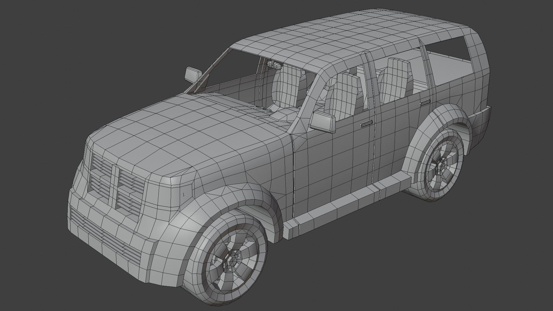 3D model Generic Passenger Car With Interior 3D Models Pack VR / AR ...