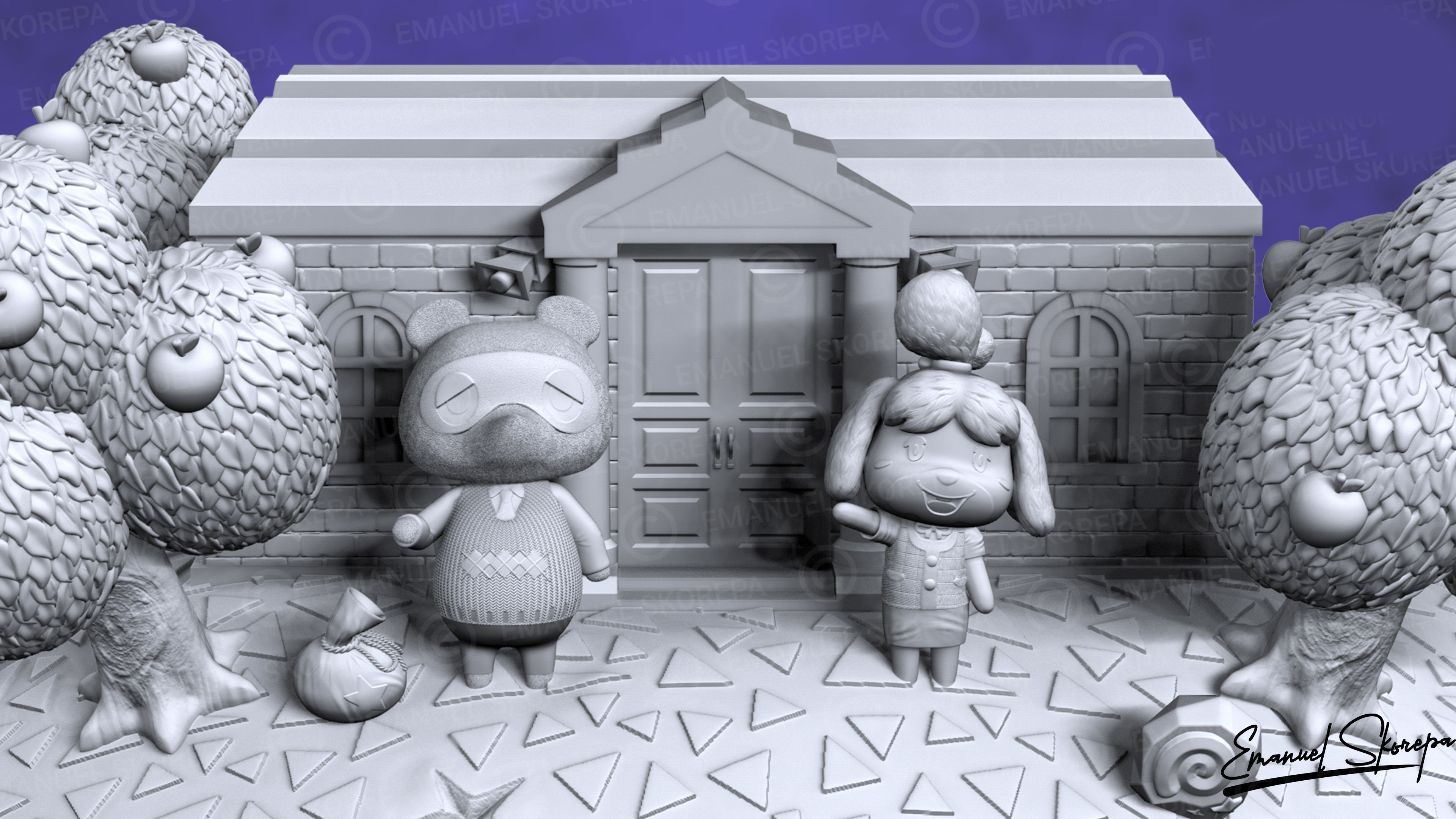 ANIMAL CROSSING DOCK NINTENDO SWITCH 3D model 3D printable | CGTrader