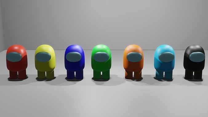 3D model Among Us 3d pack VR / AR / low-poly | CGTrader