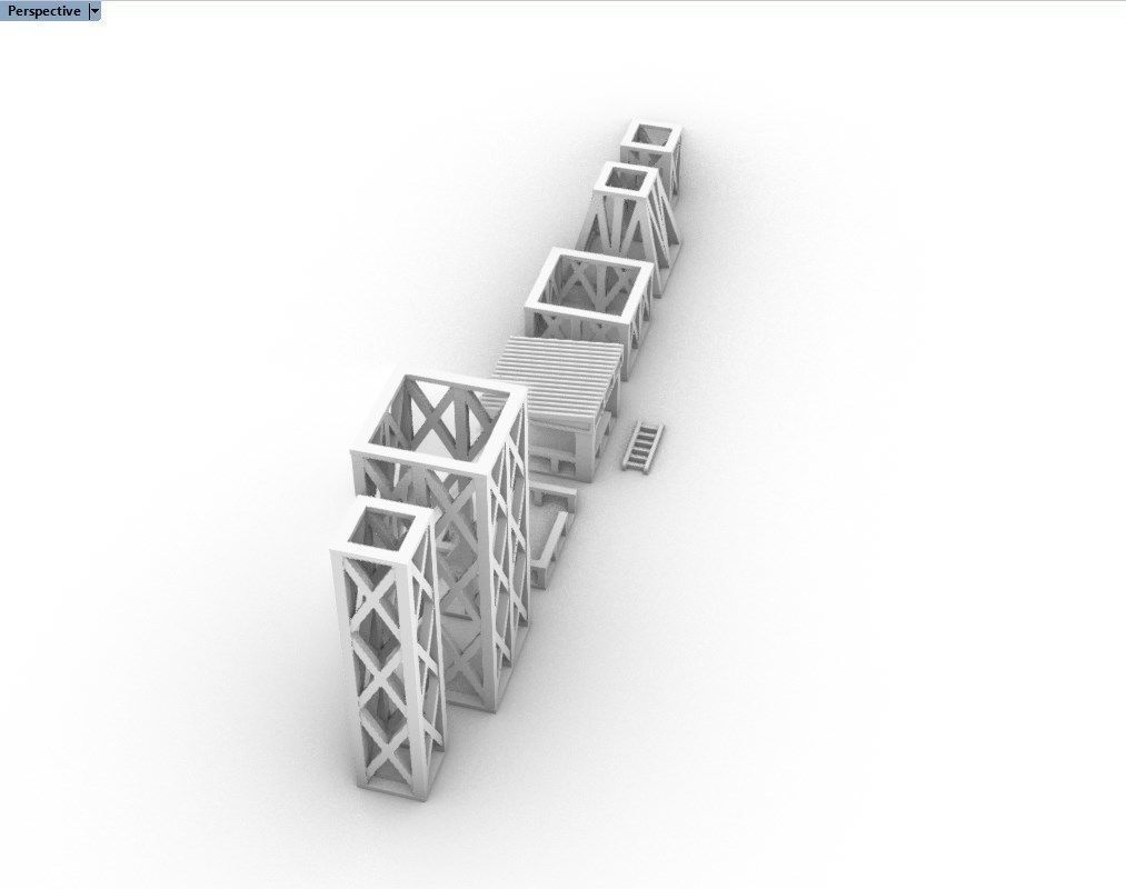 Support Structure Pack 3D model 3D printable | CGTrader