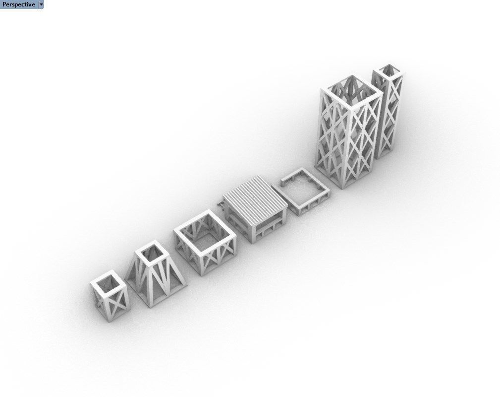 Support Structure Pack 3D model 3D printable | CGTrader