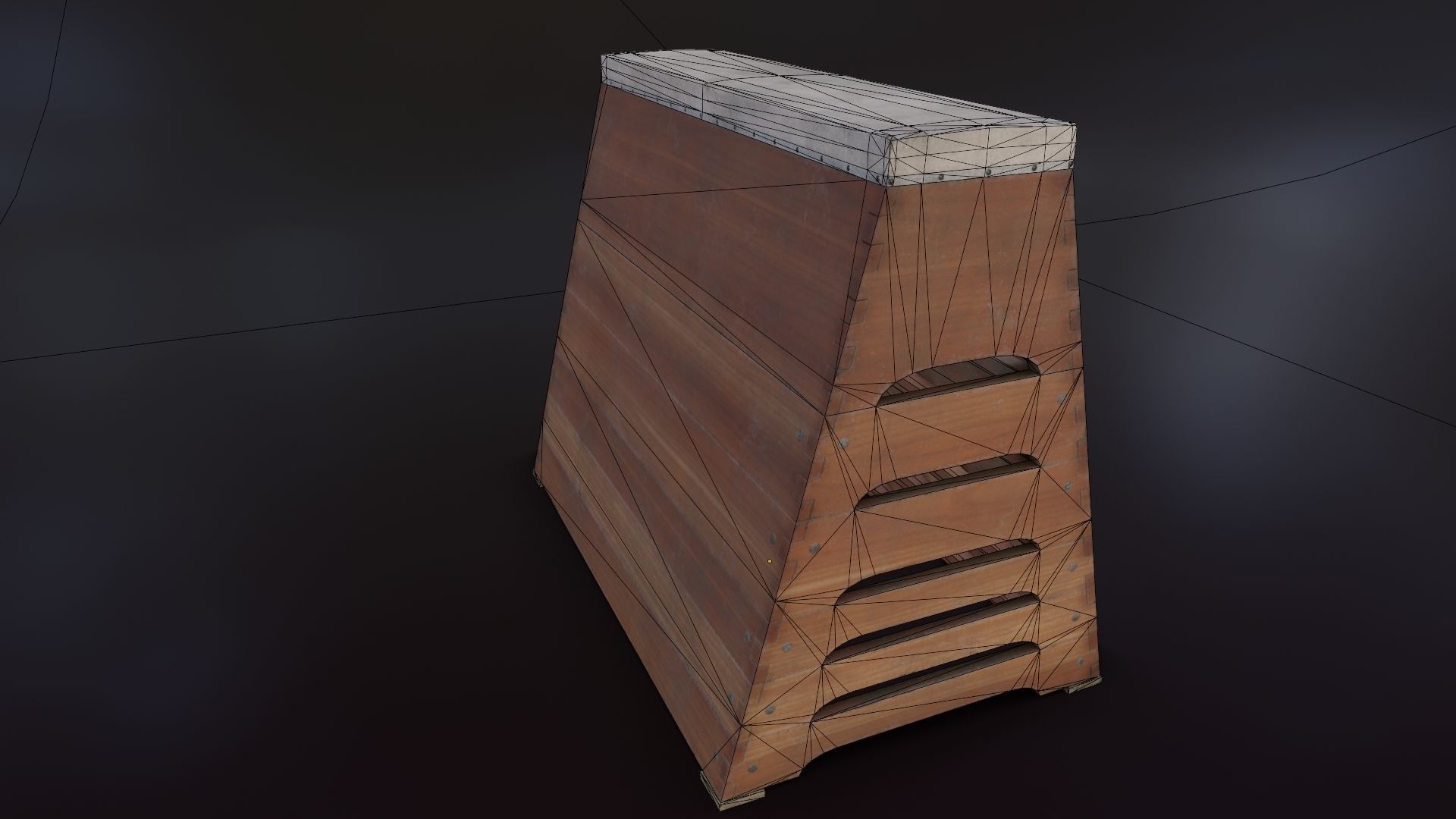 3D model Old Dirty Japanese Vaulting Box VR / AR / low-poly | CGTrader