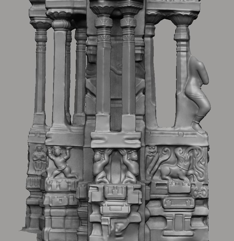 Musical Pillar Hampi replica 3D model 3D printable | CGTrader