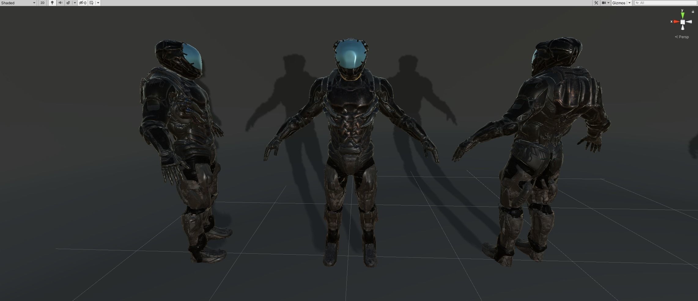 3D model cyborg soldier v3 unity5 VR / AR / low-poly | CGTrader