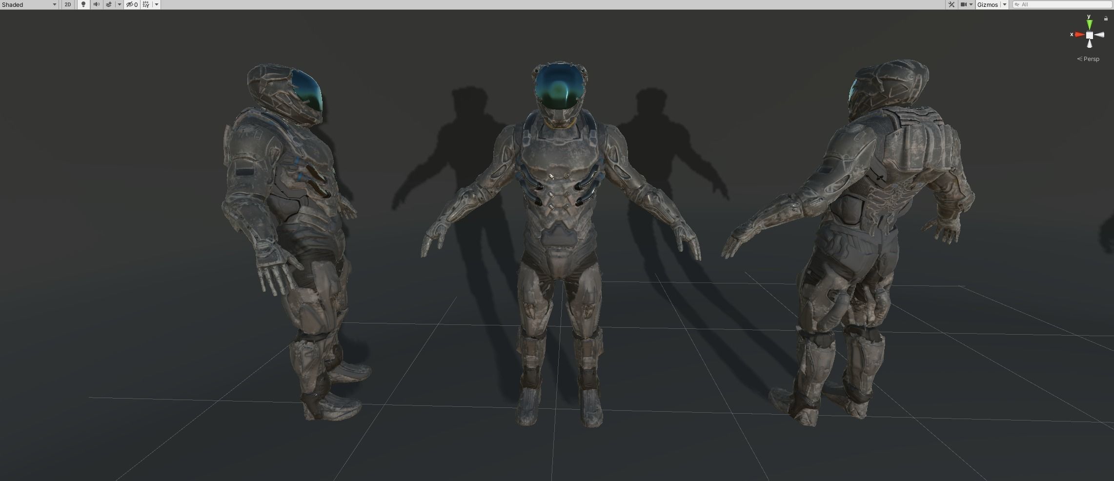 3D model cyborg soldier v3 unity5 VR / AR / low-poly | CGTrader