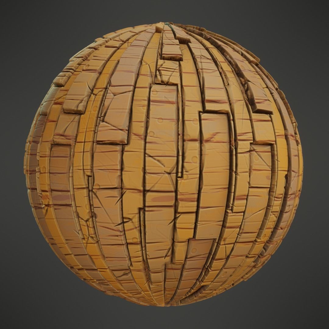 Stylized PBR Wood Planks Textures free Texture | CGTrader