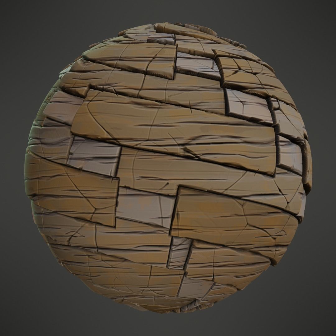 Stylized PBR Wood Planks Textures free Texture | CGTrader