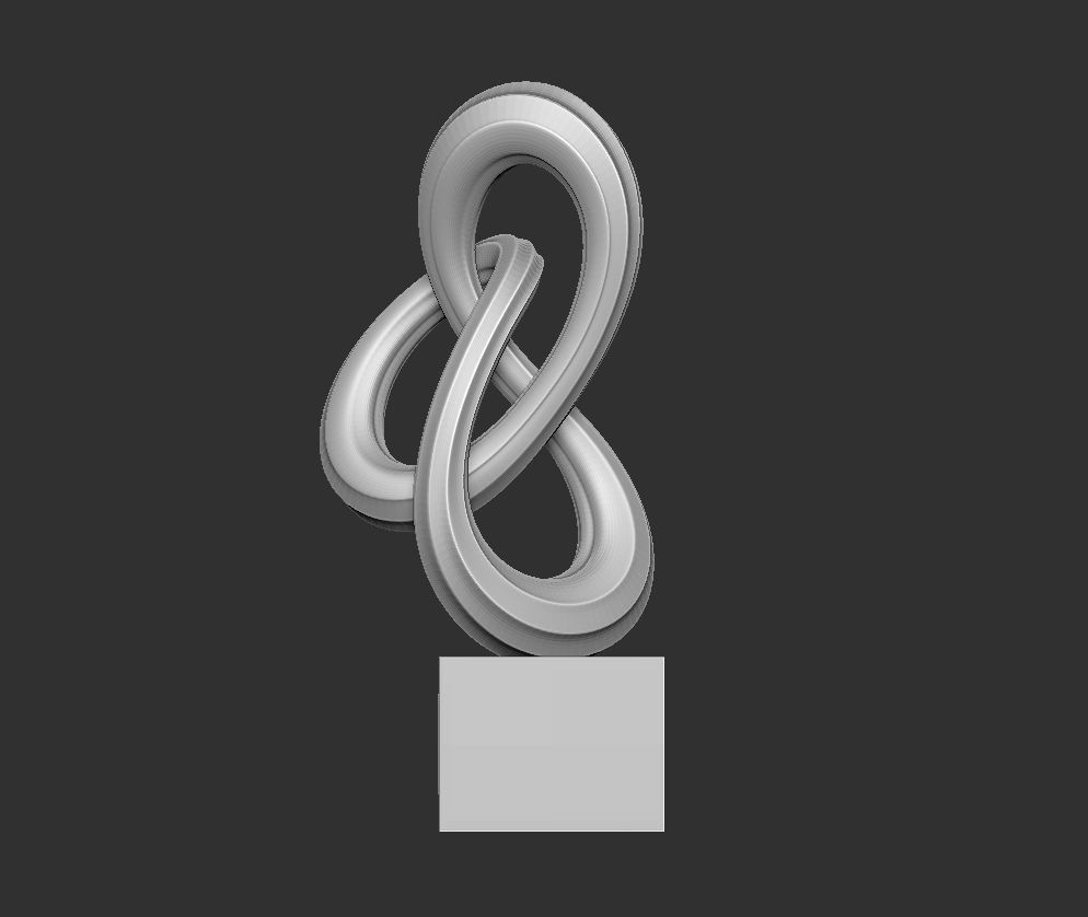 Infinity - Abstract Art Sculpture 3D model 3D printable | CGTrader