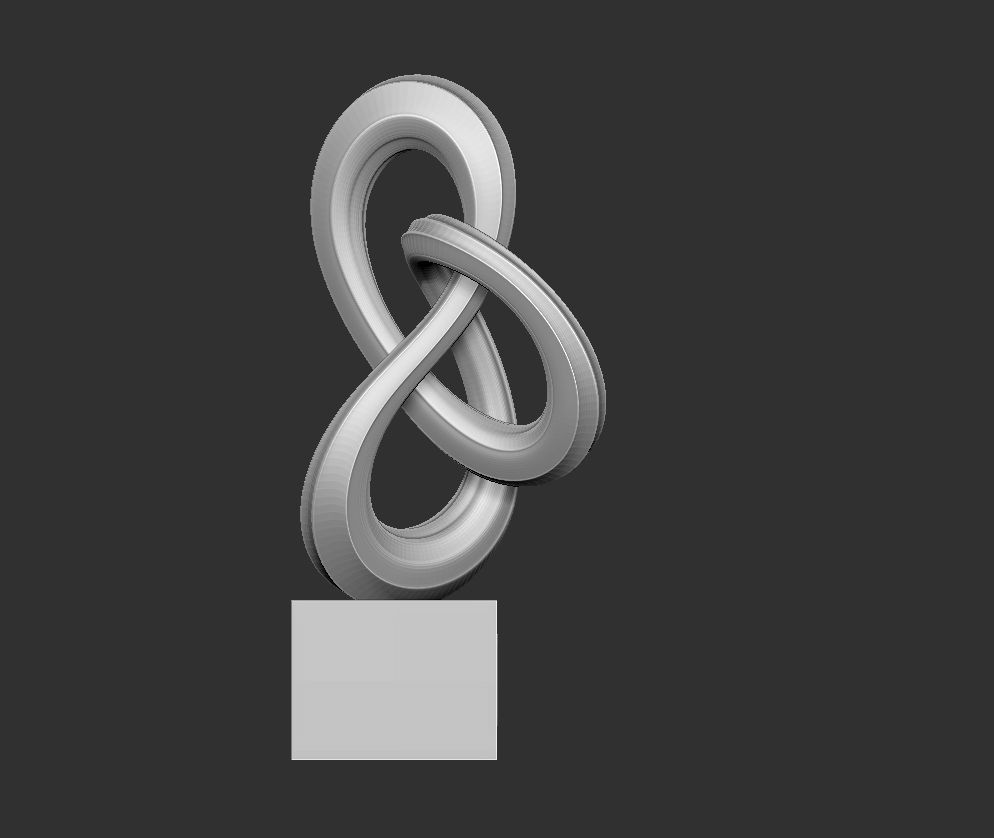 Infinity - Abstract Art Sculpture 3D model 3D printable | CGTrader