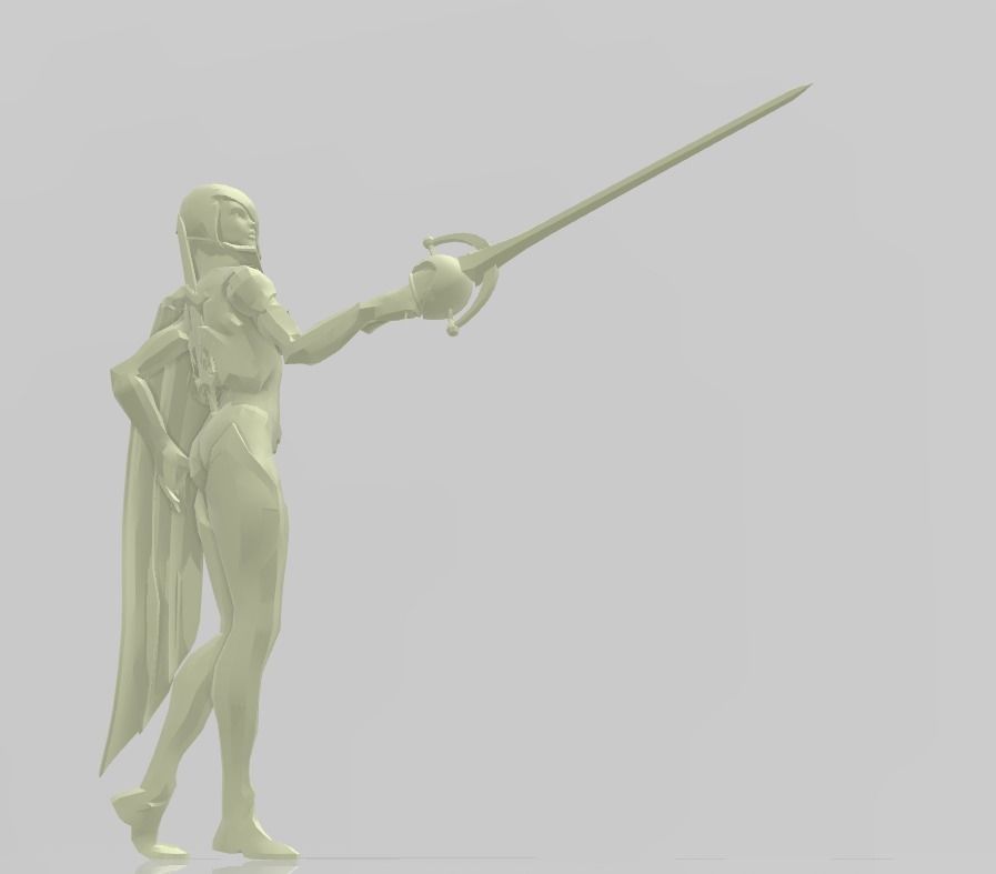 Fiora Figure 3D model 3D printable | CGTrader