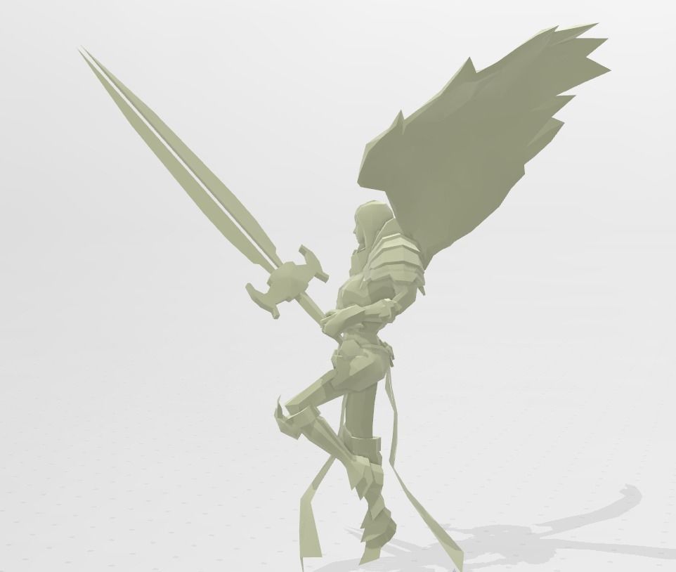 Kayle and Kayle Battleborn Figure 3D model 3D printable | CGTrader