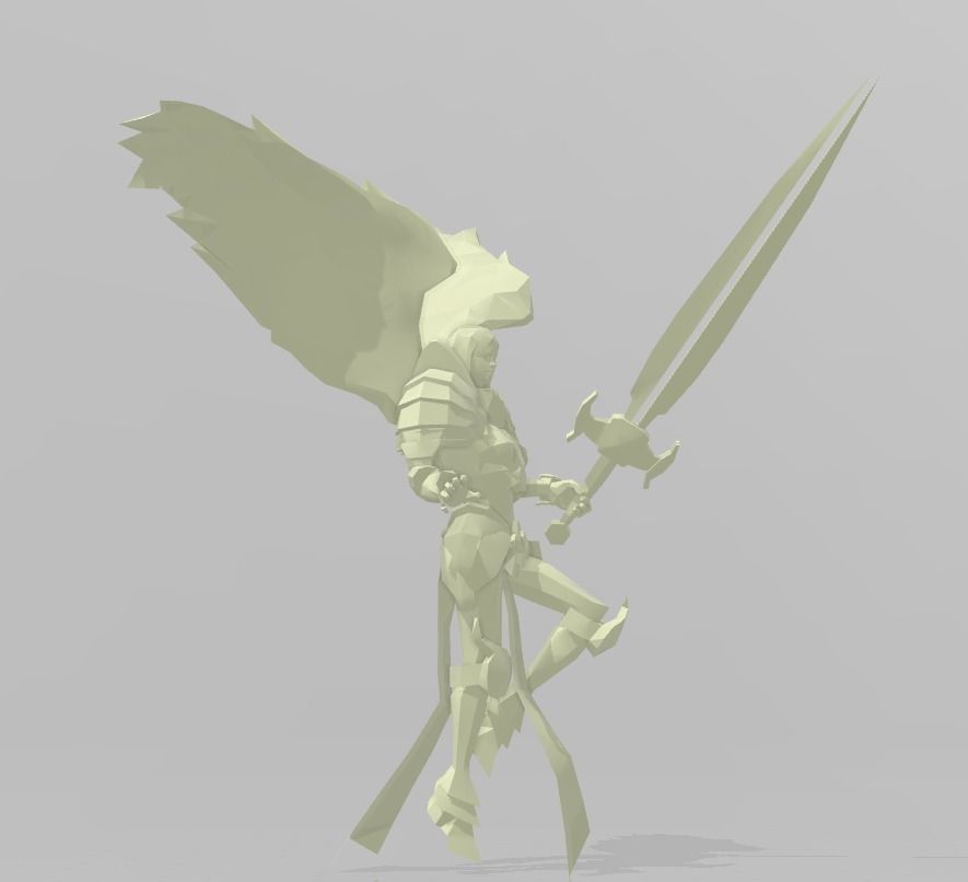 Kayle and Kayle Battleborn Figure 3D model 3D printable | CGTrader