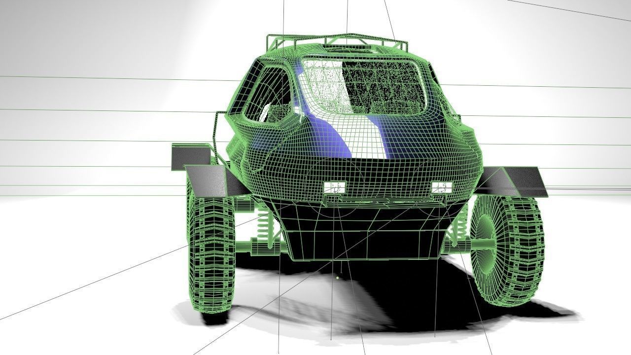 Machine bug suv 3D model | CGTrader