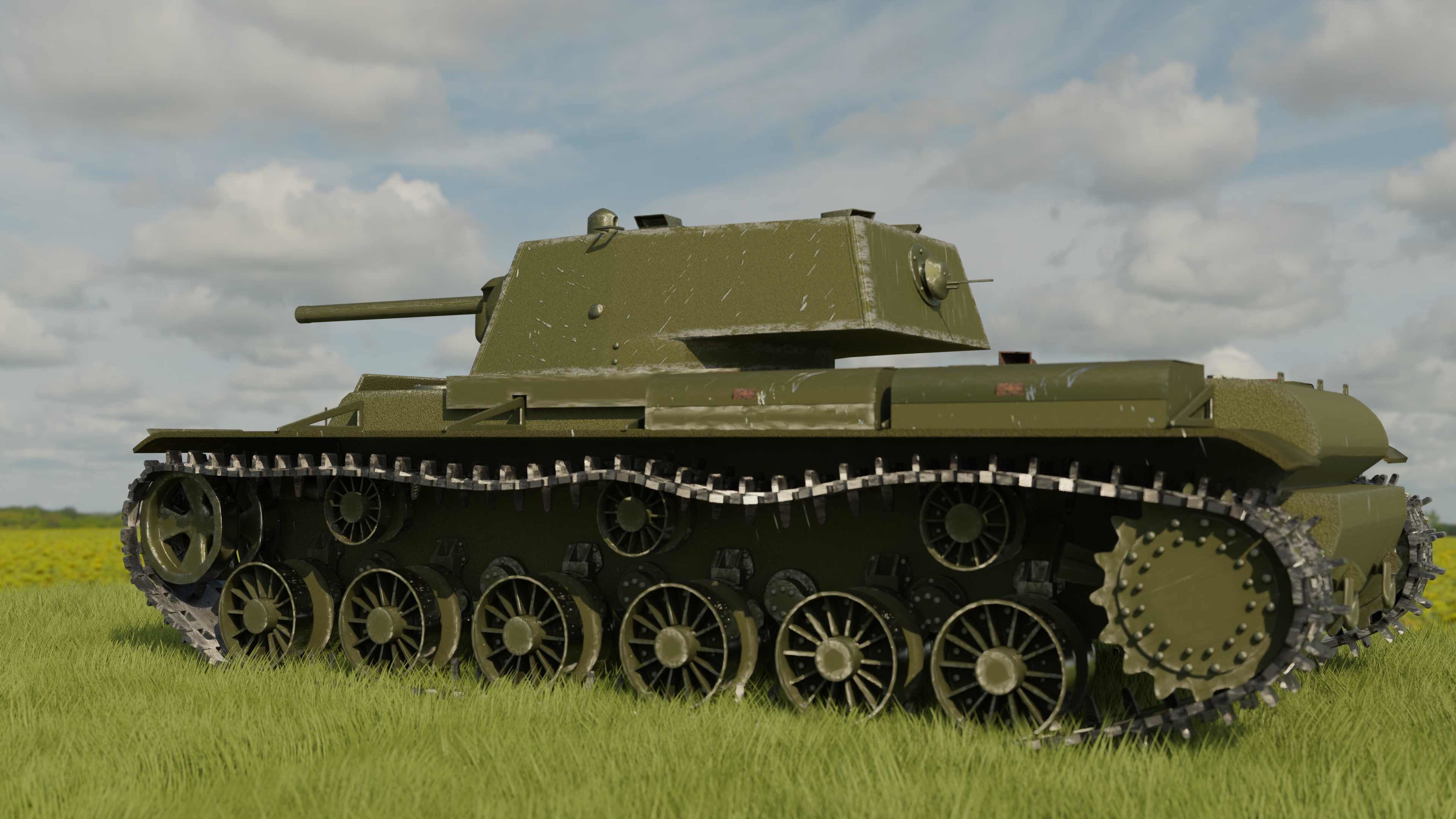 Tank Kv 1 zis5 3D model | CGTrader