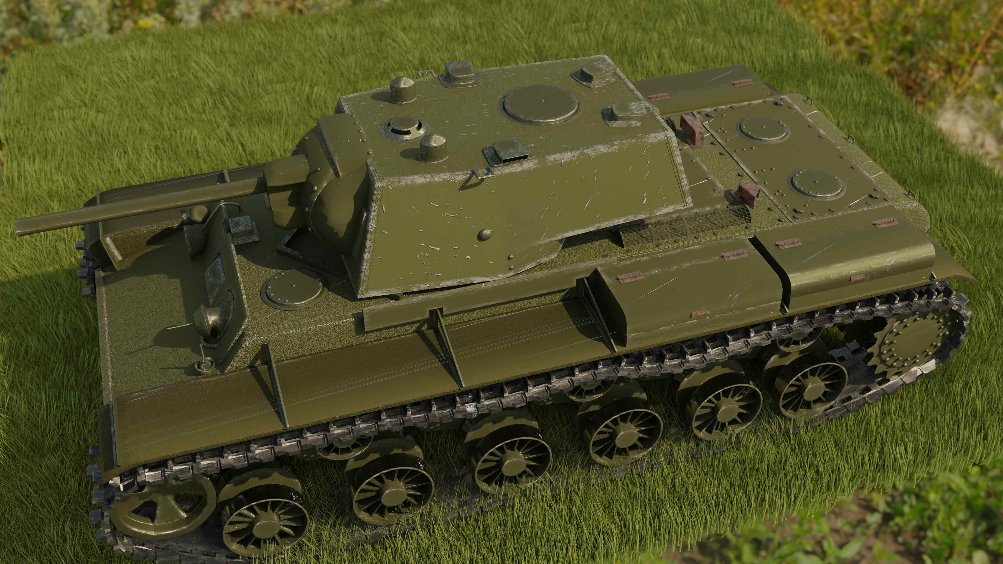 Tank Kv 1 zis5 3D model | CGTrader