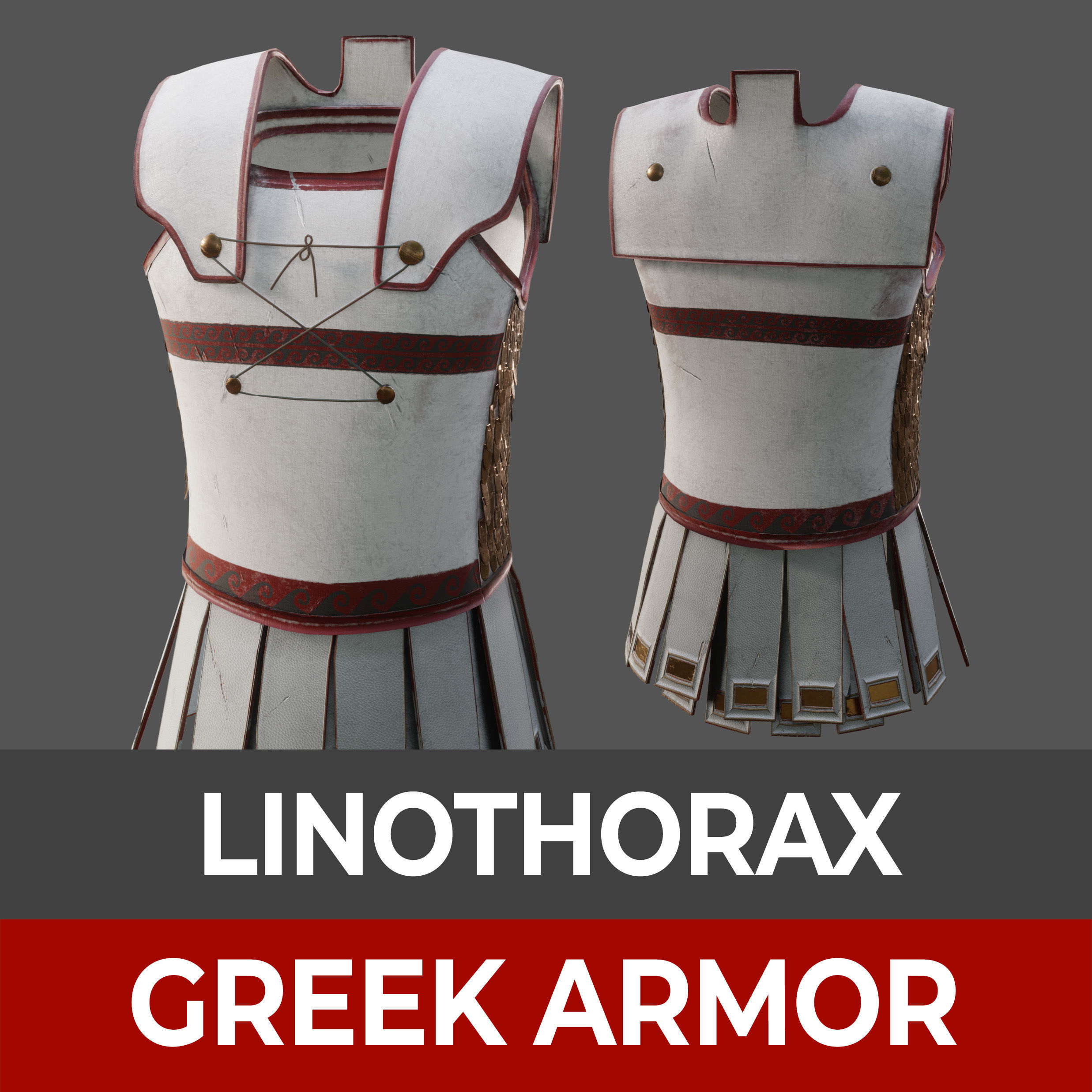 Ancient Greek Armor - Linothorax 3D model | CGTrader