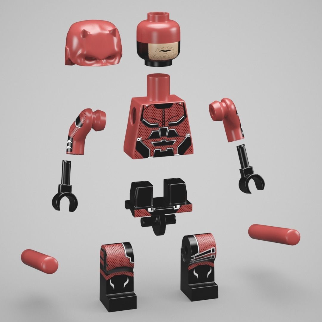 Daredevil Lego 3D model | CGTrader