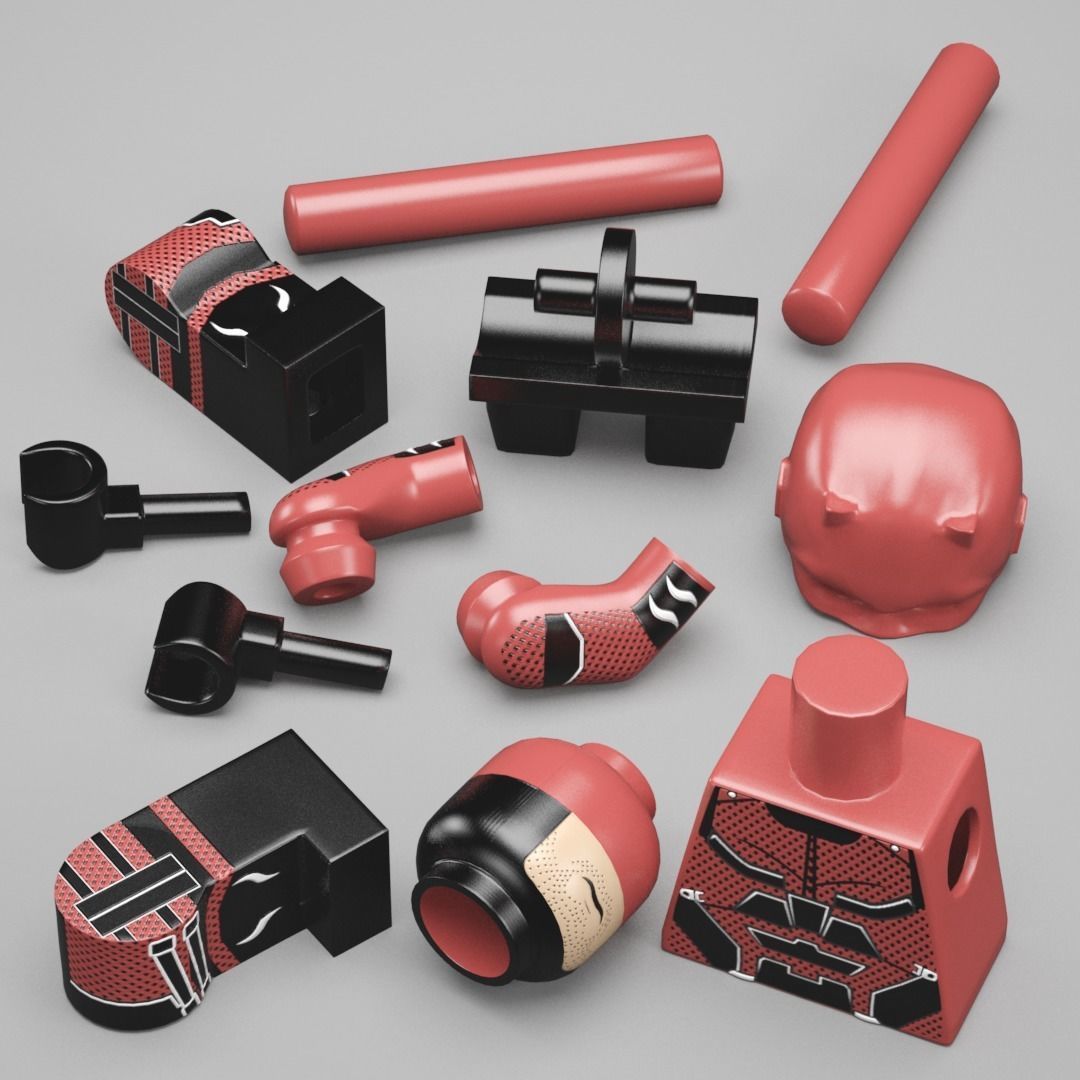 Daredevil Lego 3D model | CGTrader