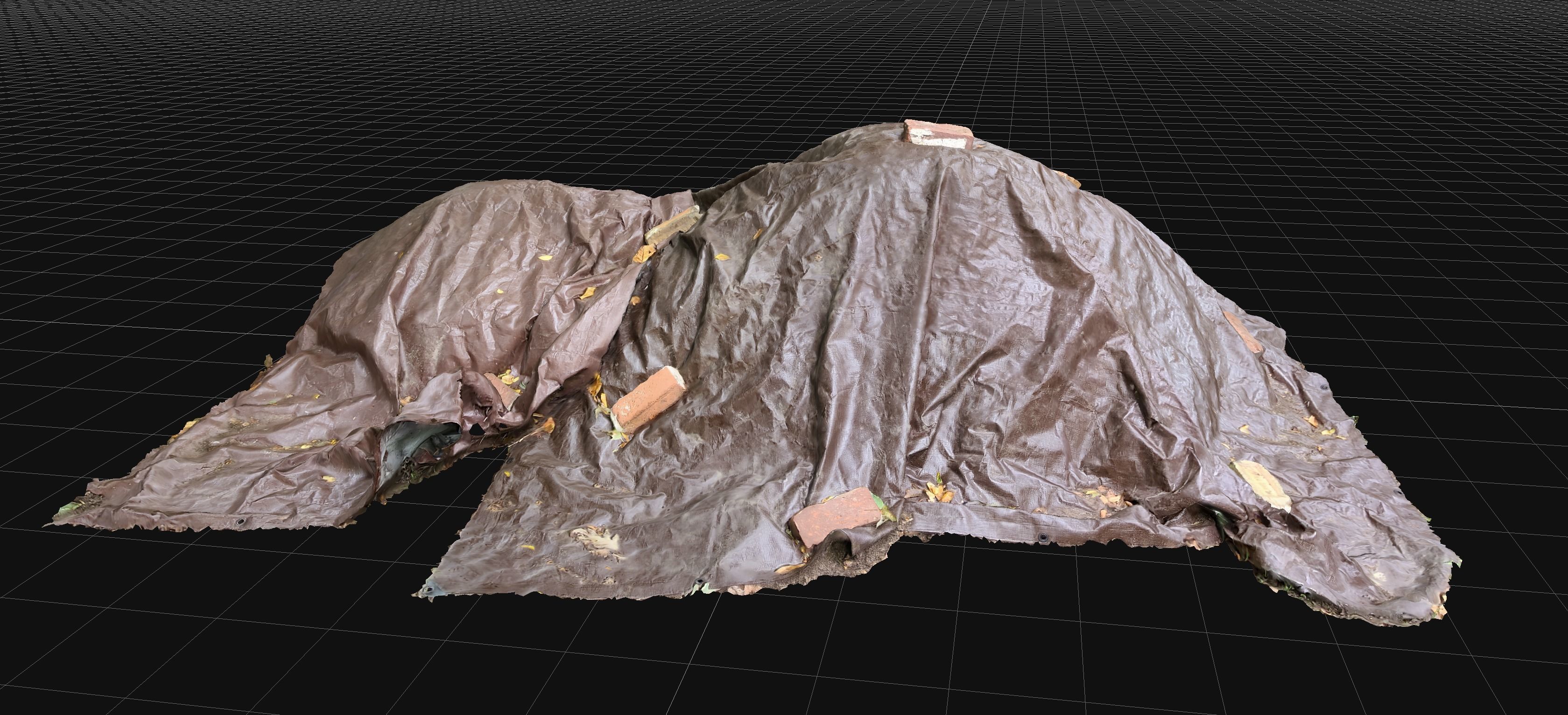 Tarp Covered Pile free 3D model | CGTrader