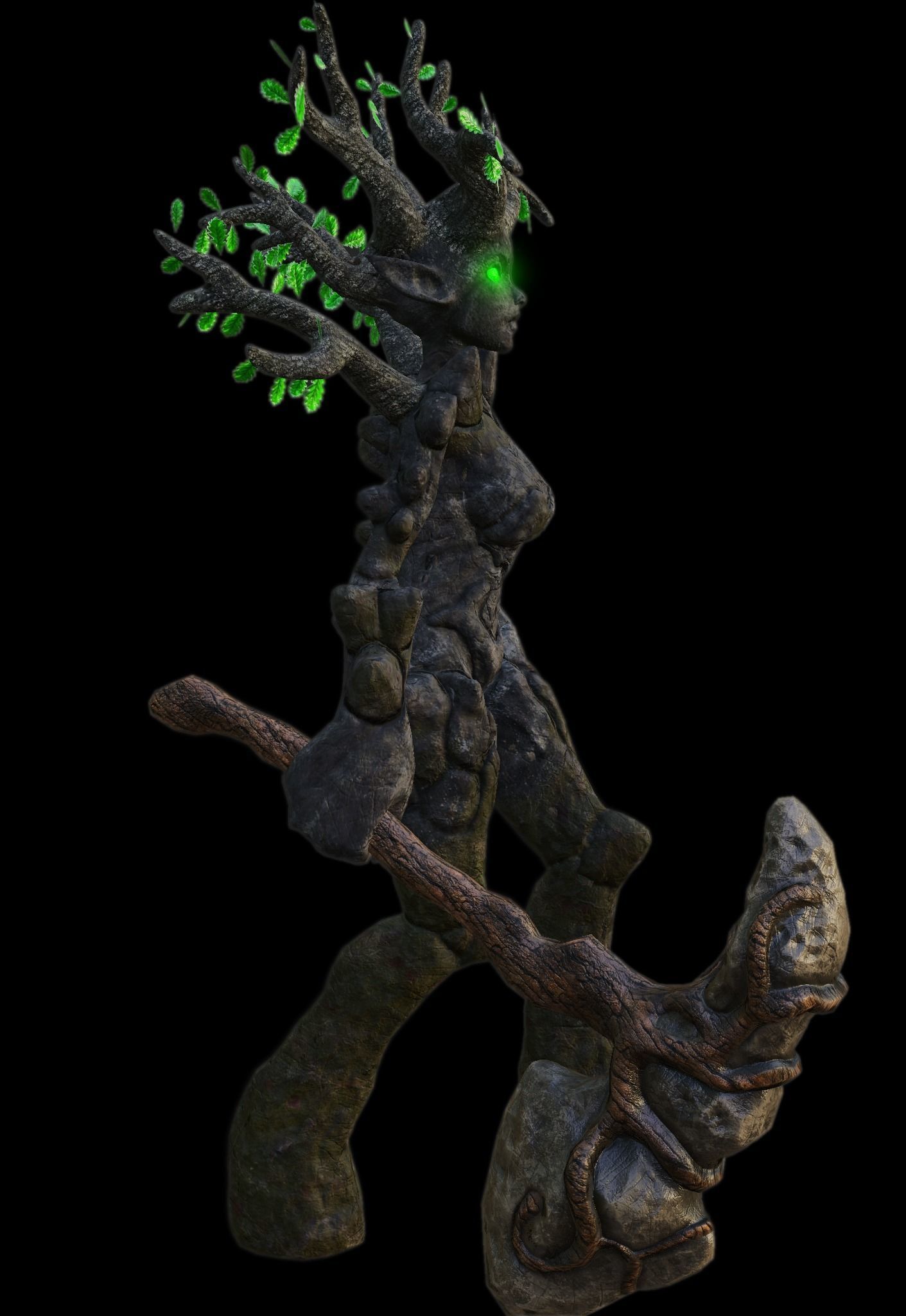 3D model Female Earth Elemental VR / AR / low-poly | CGTrader