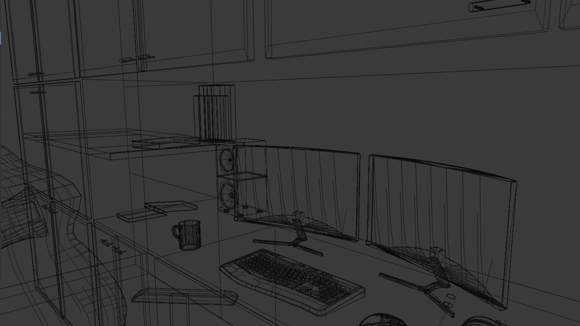 3D model Interior 3D modern Gaming Room VR / AR / low-poly | CGTrader