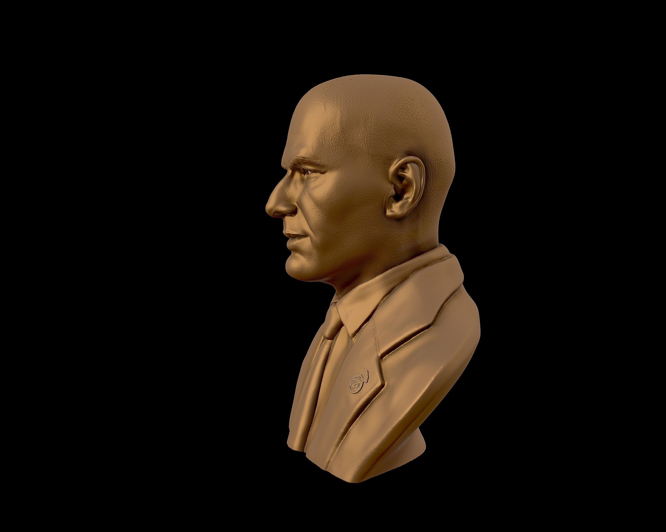 Zinedine Zidane 3D model sculpture 3D model 3D printable | CGTrader