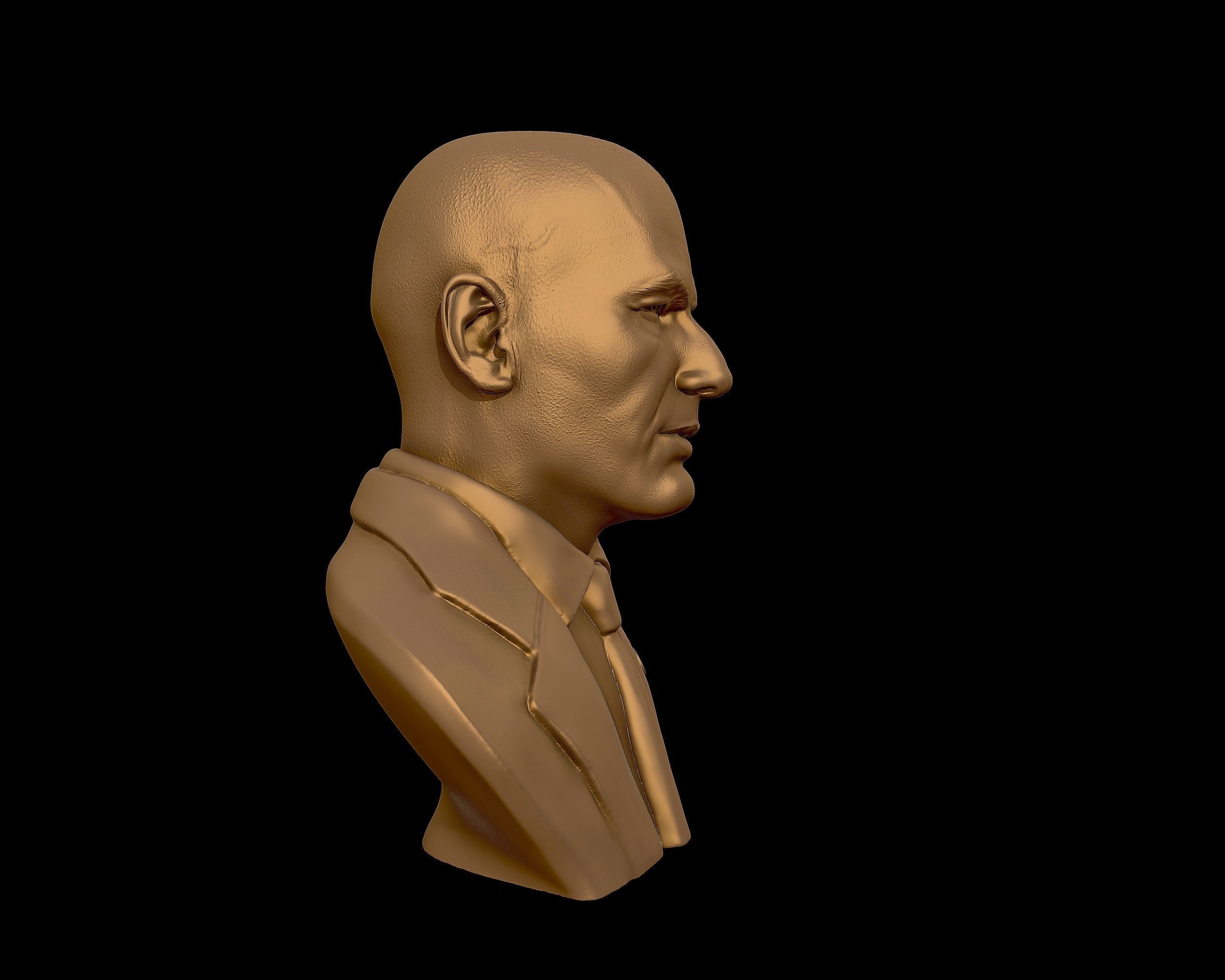 Zinedine Zidane 3D model sculpture 3D model 3D printable | CGTrader